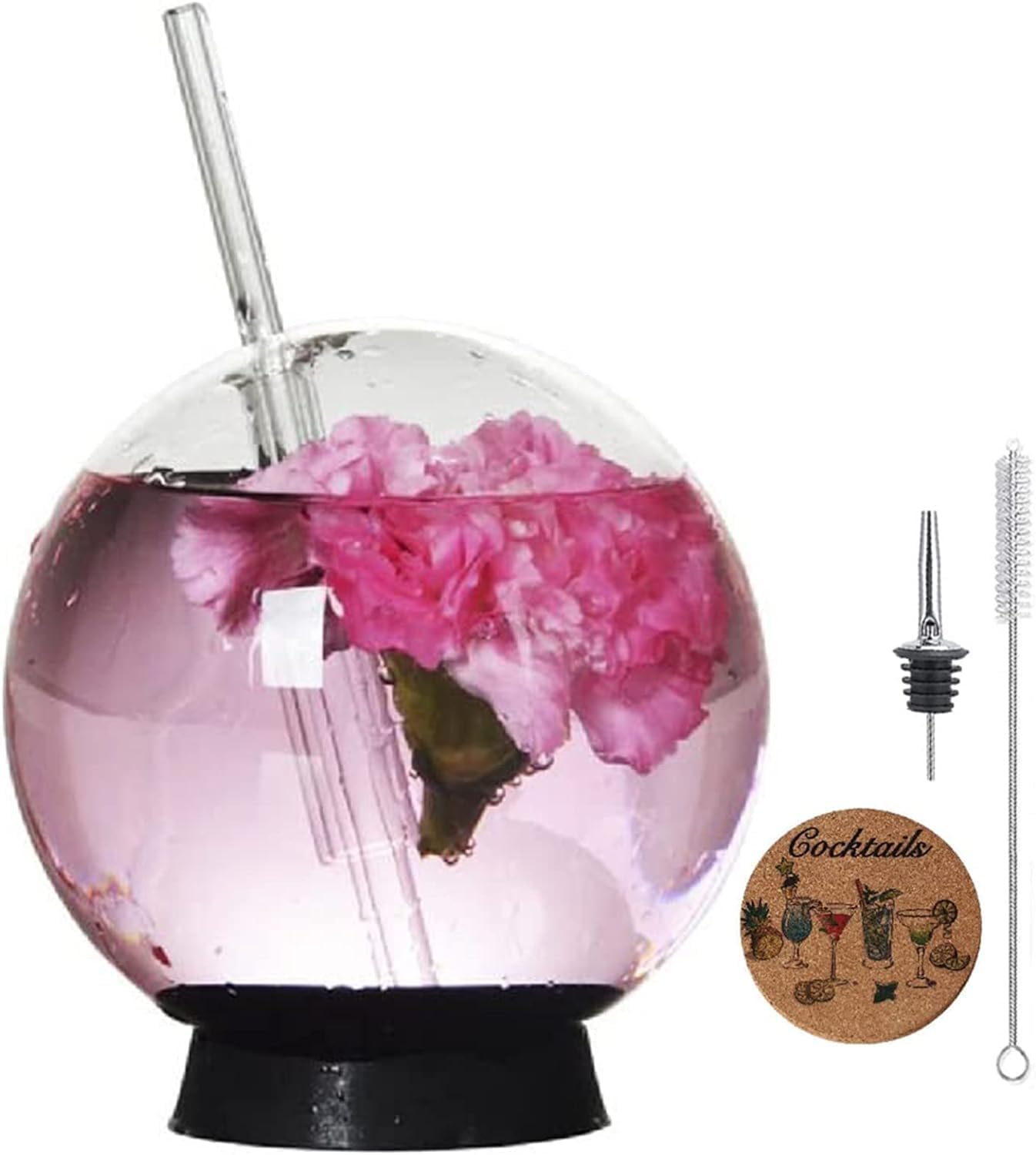Amazon.com | USEEKRIL Spherical Crystal Ball Cocktail Glass, Creative ...