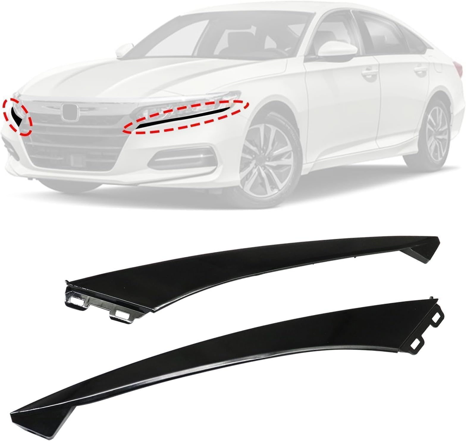 Amazon.com: Priprilod Driver & Passenger Side Grille Lower Molding Trim ...