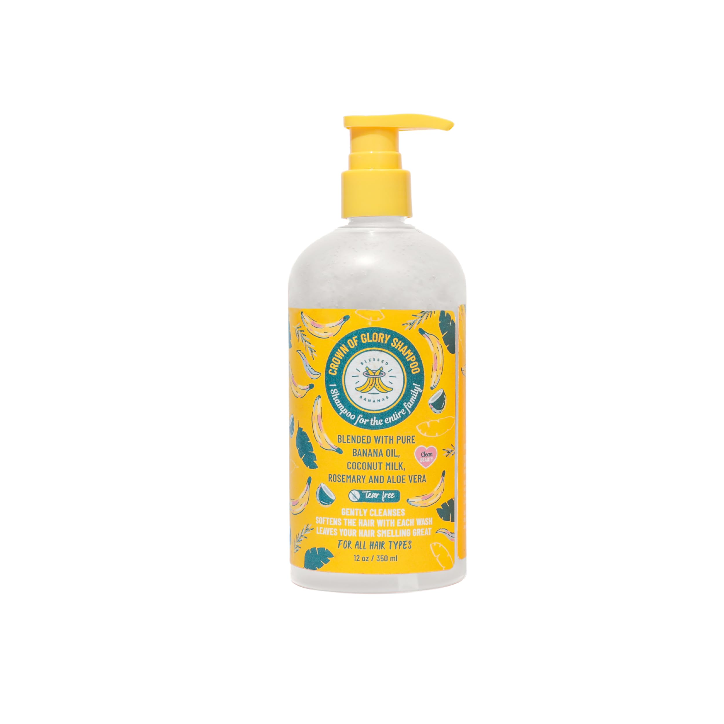 Amazon.com: Blessed Bananas Crown of Glory Shampoo - Natural Banana Oil ...