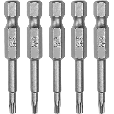 Utoolmart 1/4 Inch Hex Shank Screwdriver Bits, Star 5 Point Hollow Head ...