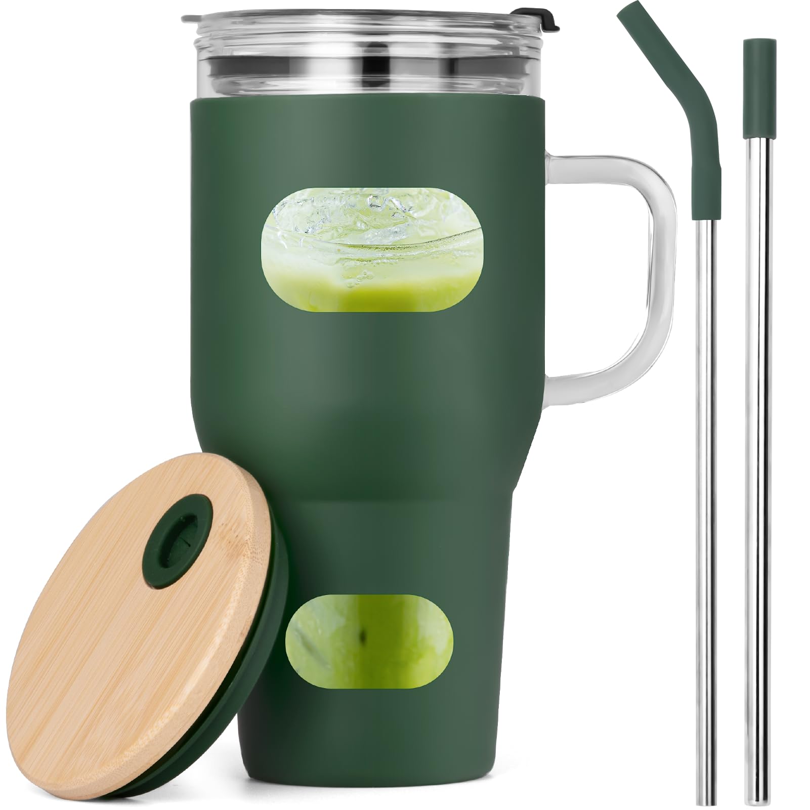 32 Oz Glass Tumbler With Straw And Lid Glass Water Bottle With Handle 32 Oz Glass Tumbler With Straw And Lid Glass Water Bottle With Handle