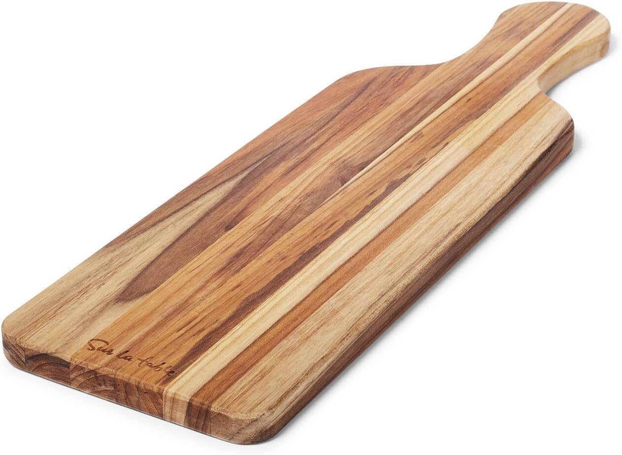 Amazon.com: Sur La Table Teak Paddle Board: Home & Kitchen