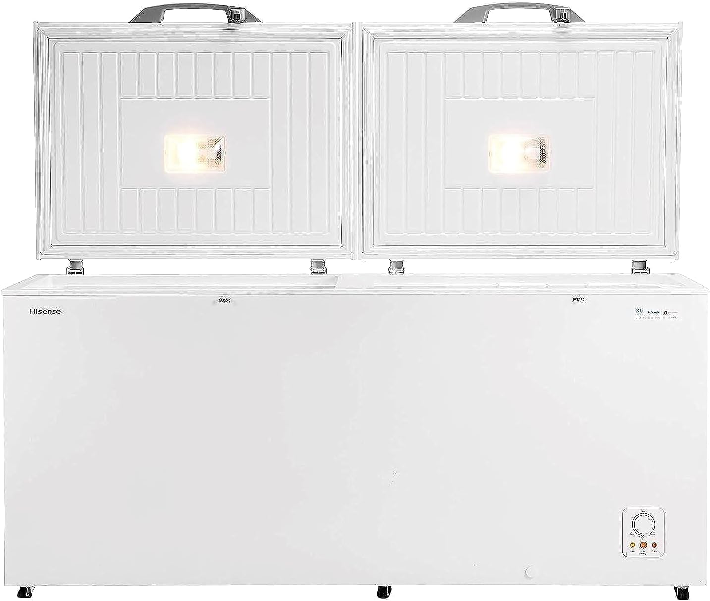 Hisense 650 Liter Chest Freezer Double Door Silver Model FC-65DD4SA -1 ...