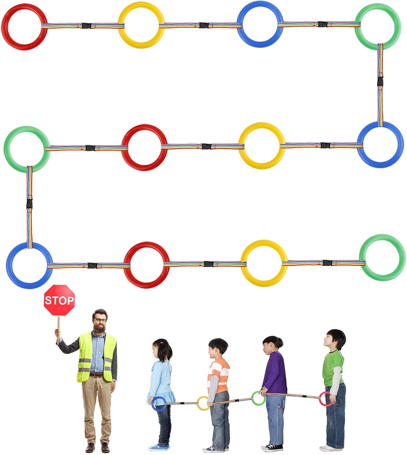 12pcs Toddlers Walking Ropes, Children Detachable Transition Rope ...