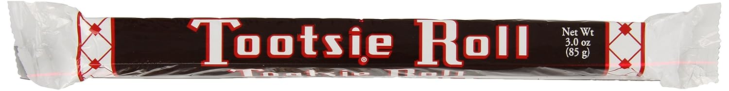 Amazon.com : Tootsie Rolls Giant Classic 3.0 oz. Roll, Nostalgic Candy ...