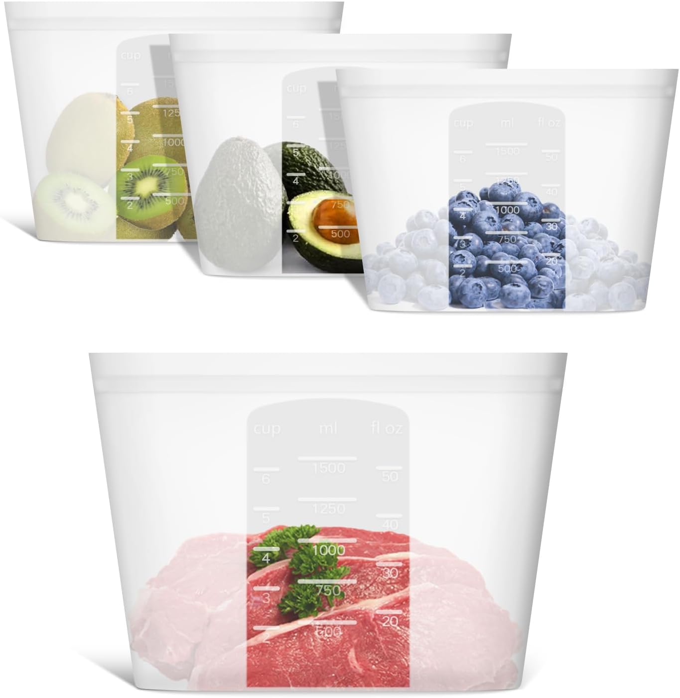 Amazon.com: Aussio (15 Pack) Disposable Grease Storage Bags for Cooking ...