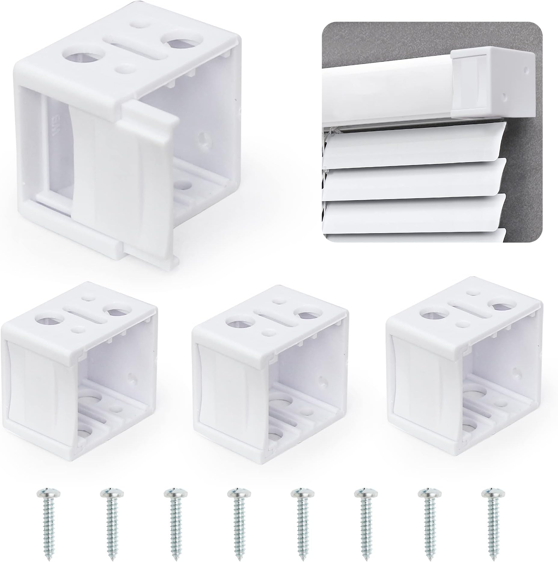 Amazon.com: SHERY 1" Blinds Bracket - Vinyl Mini Blind Mounting Bracket ...