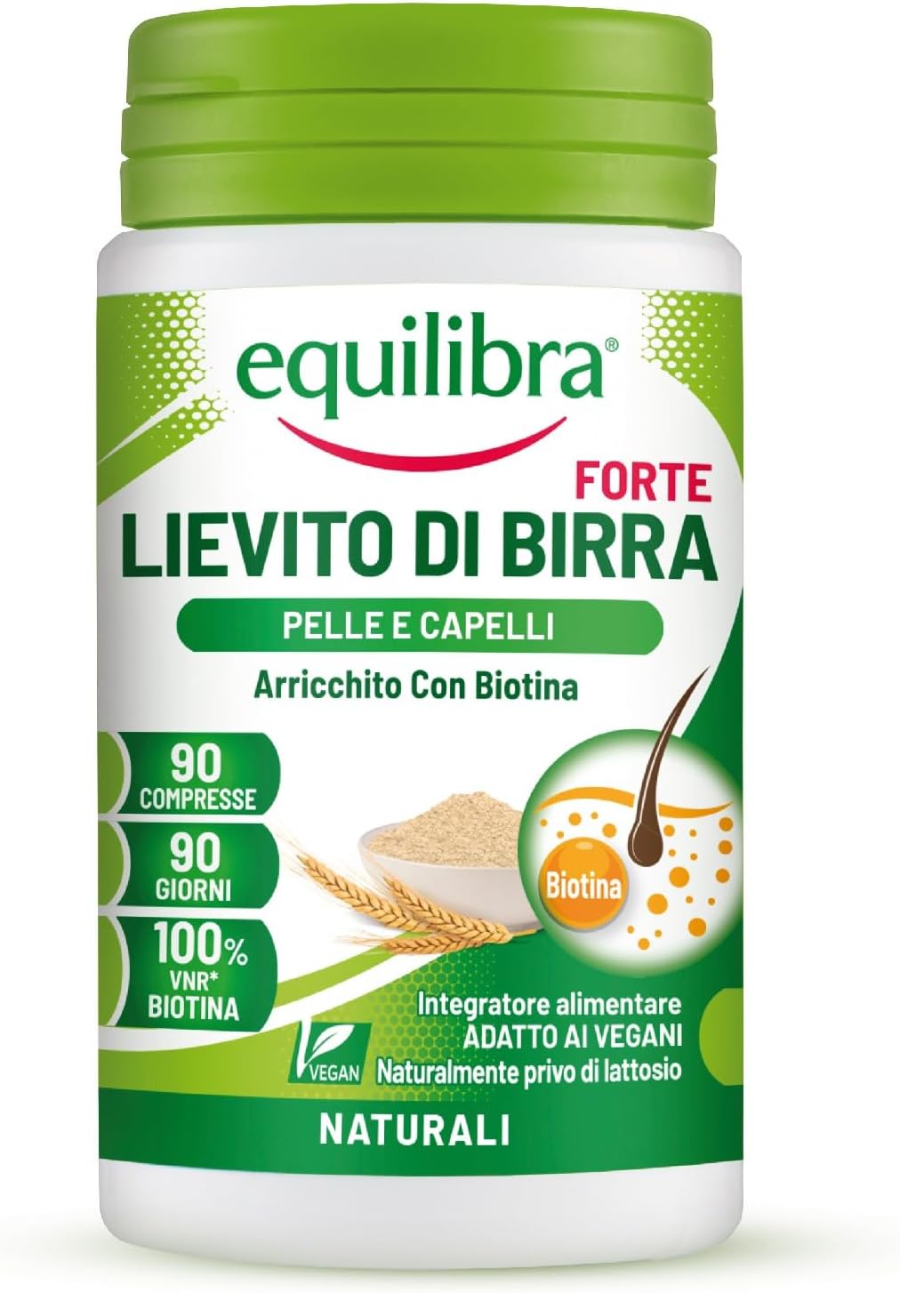 Equilibra Integratori Alimentari, Lievito di Birra Forte, Integratore ...