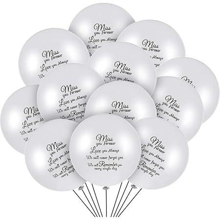 Amazon.com: Dove Memorial Balloons for Release - Biodegradable Funeral ...
