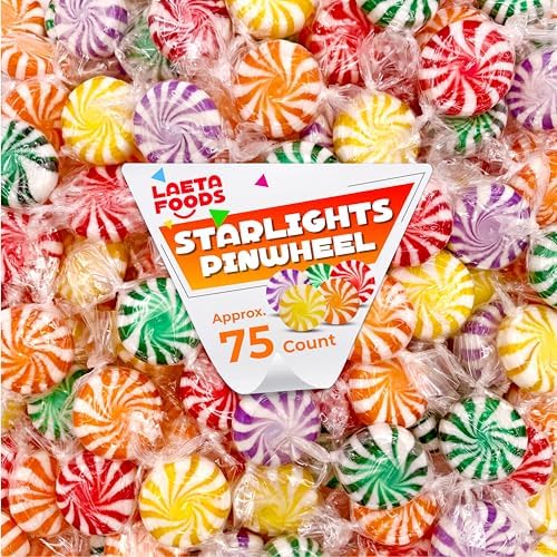 Amazon.com : Pinwheel Starlights Hard Candy, Assorted Fruit Flavors (1 ...