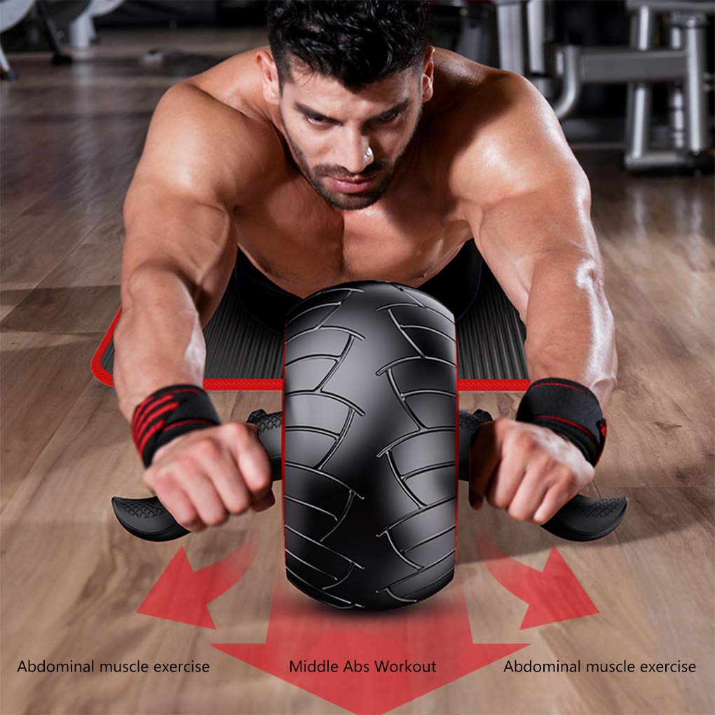 Buy Men Ab Roller Exercise Wheel Core Abdominal Exercise Equipment with ...