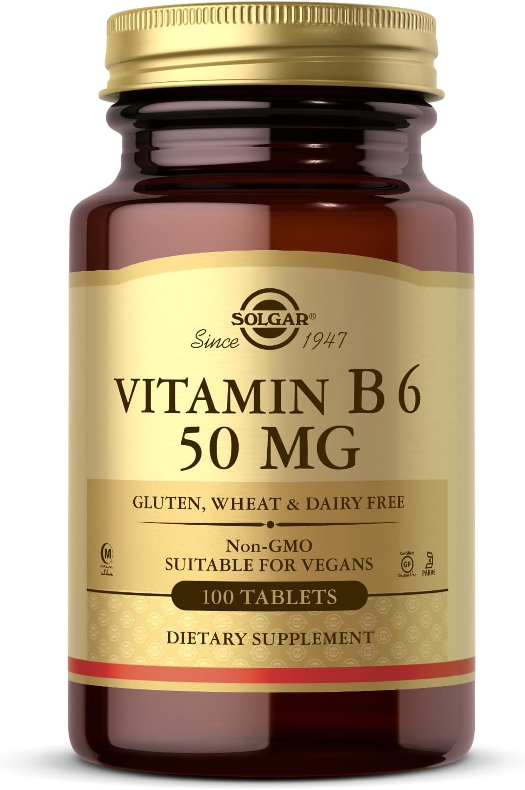 Amazon.com: SOLGAR Vitamin B6-100 Tablets 50 MG : Health & Household