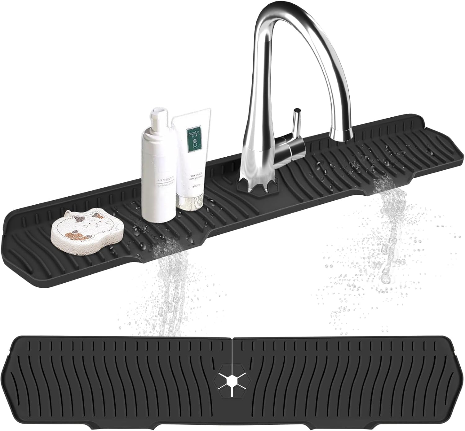 Kitchen Sink Splash Guard, Extended 30 inch Sink Splash Guard, Extended ...