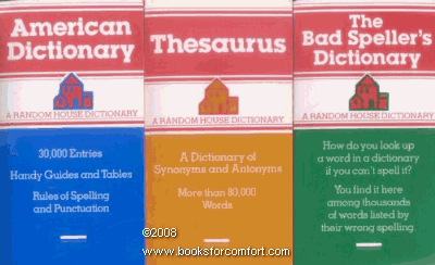 American Dictionary, Thesaurus, and The Bad Speller Dictionary, 3 Books ...