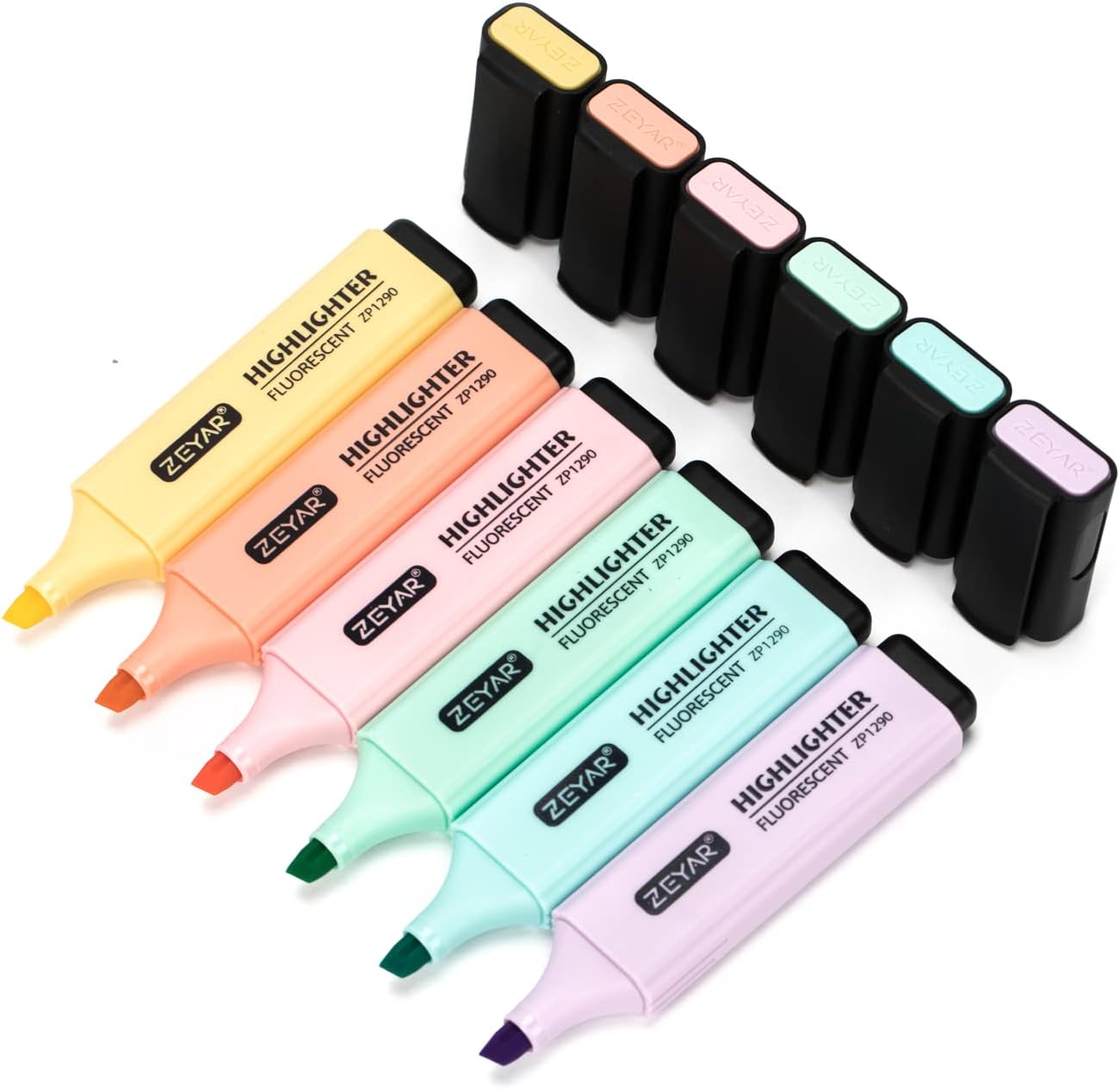Amazon.com : ZEYAR Aesthetic Highlighter Pen, Chisel Tip Marker Pen, AP ...