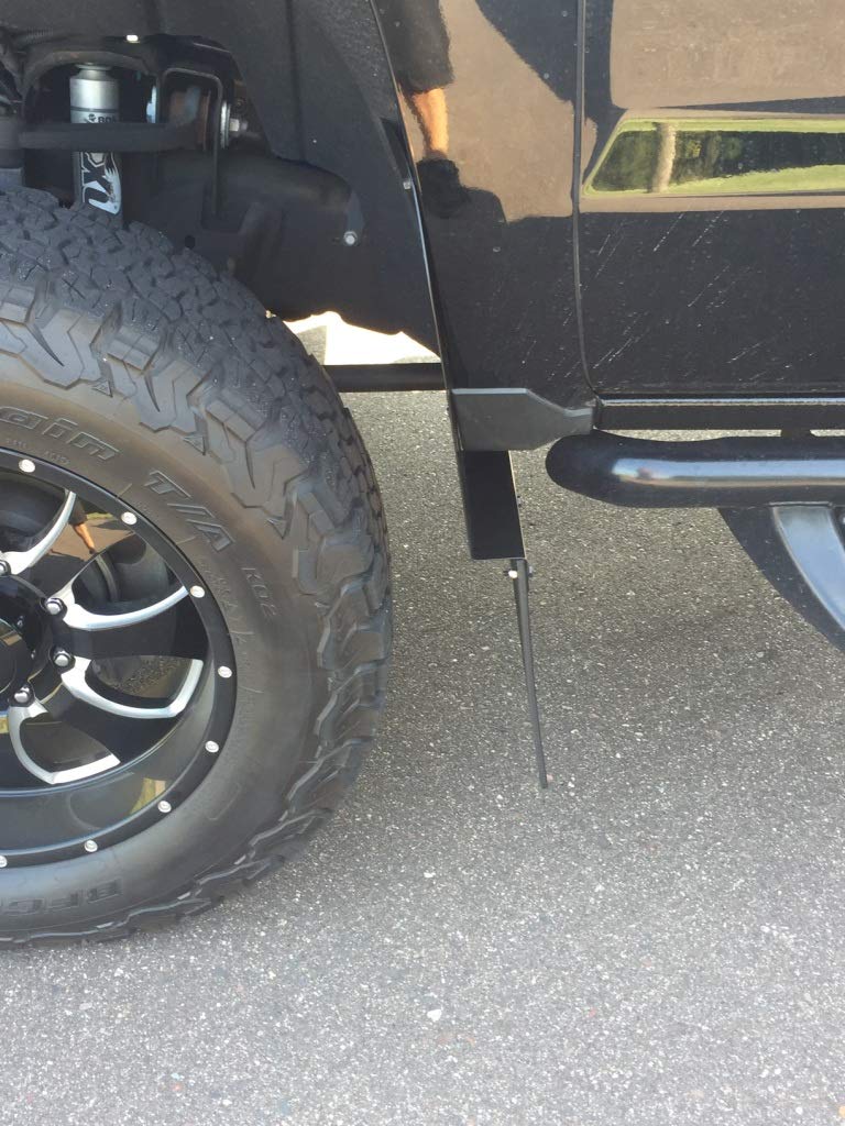 Amazon.com: Set Back Mud Flap 14" with Front Powder Coated Bracket and ...
