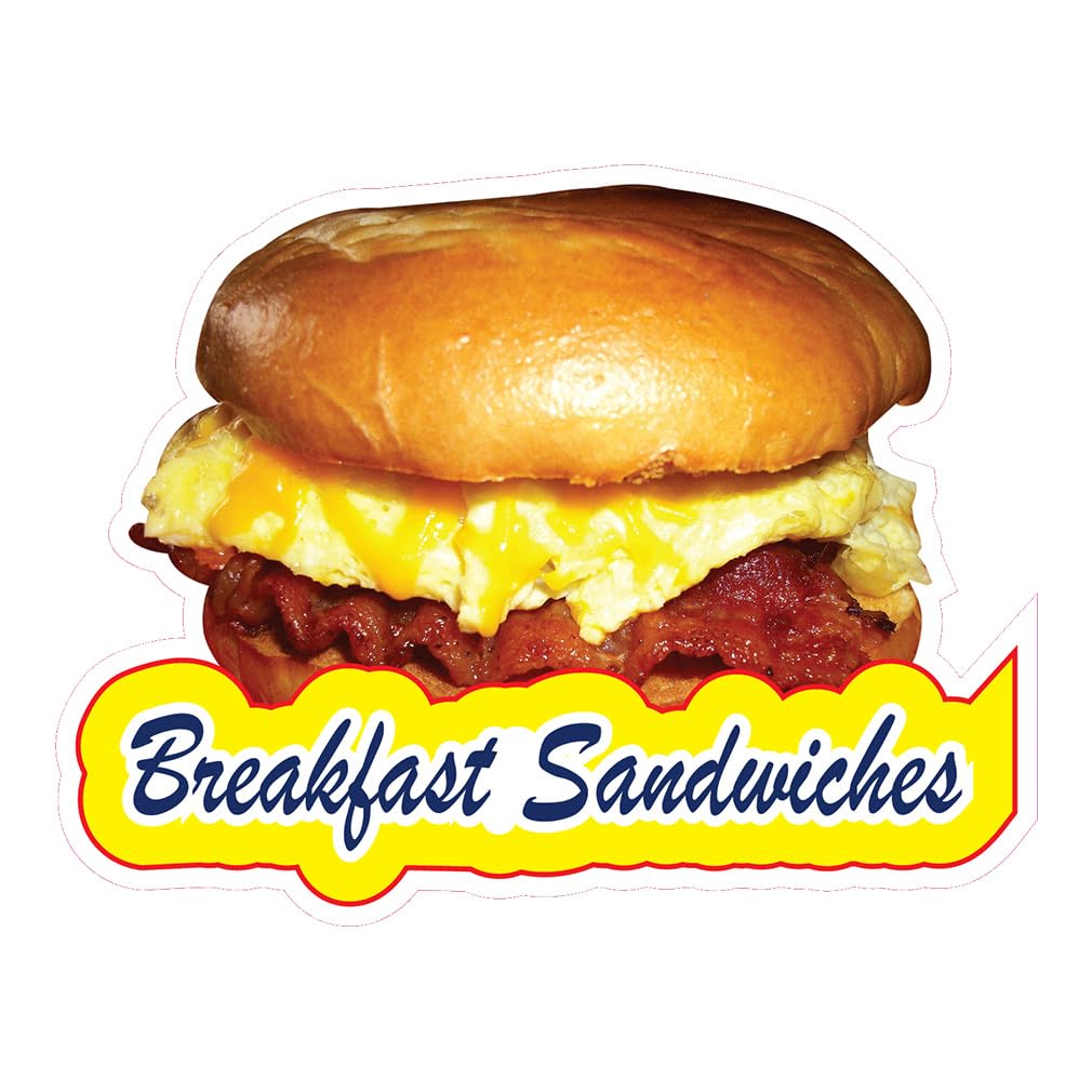 Amazon.com: Custom Food Truck Decals Breakfast Sandwiches Food and ...