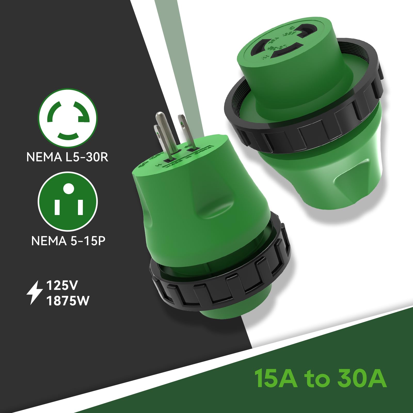 Snapklik.com : RVGUARD 30 Amp To 110 Volt RV Adapter Plug