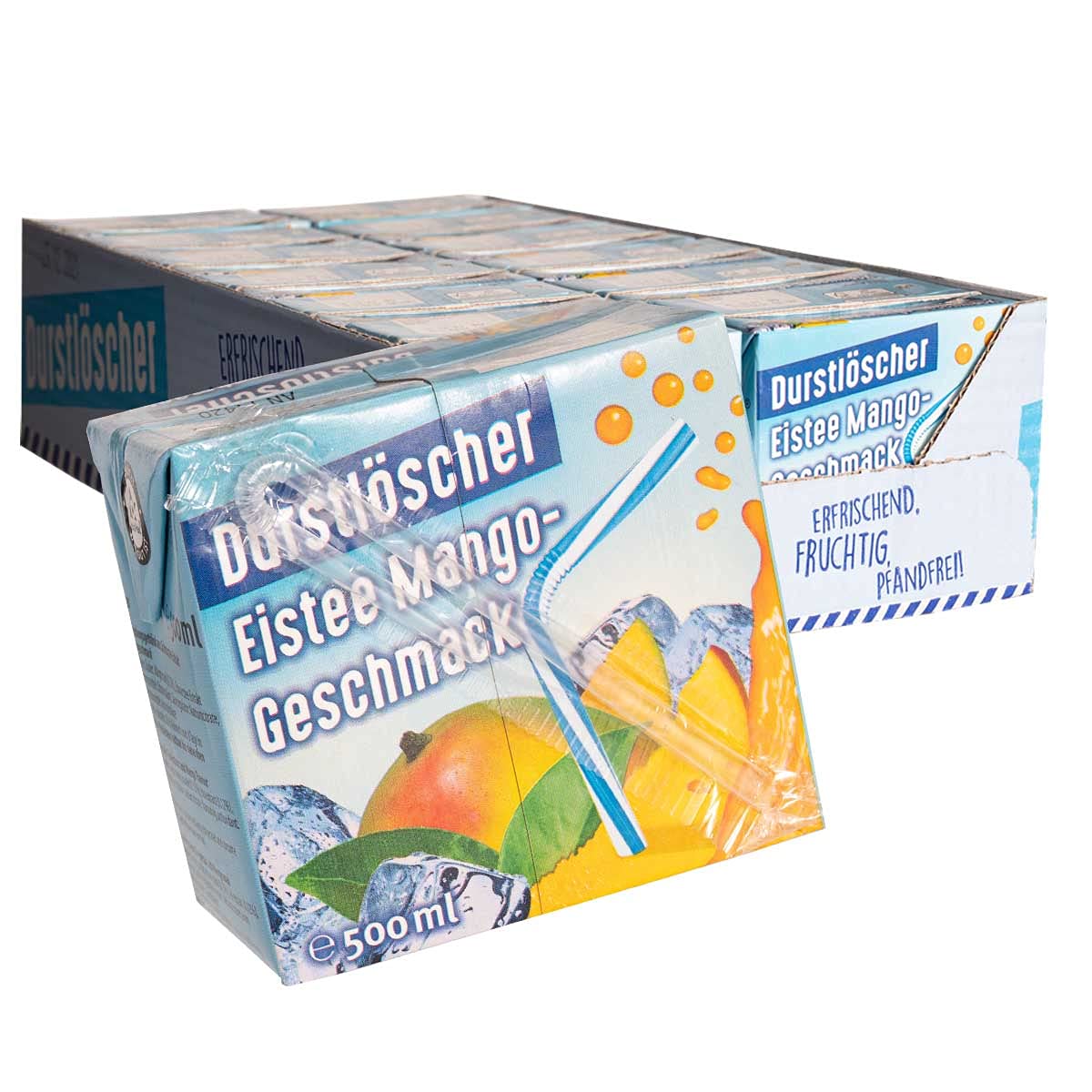 WeserGold - Durstlöscher Eistee Mango 12x0,5L : Amazon.de: Lebensmittel & Getränke