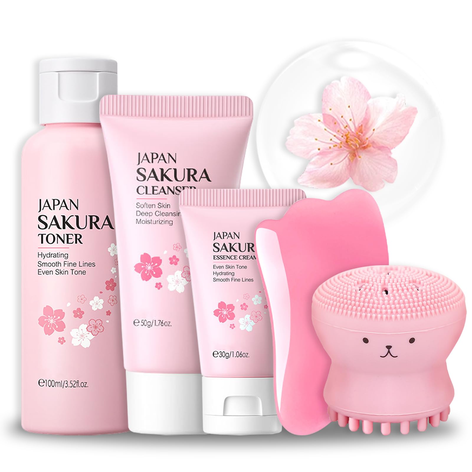 Pamper Sets For Teenage Girls, Sakura Skincare Set - Cleanser And Toner ...