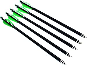 Amazon.com : Archery Arrows Crossbow Bolts 18 Inch Mixed Carbon Fiber ...