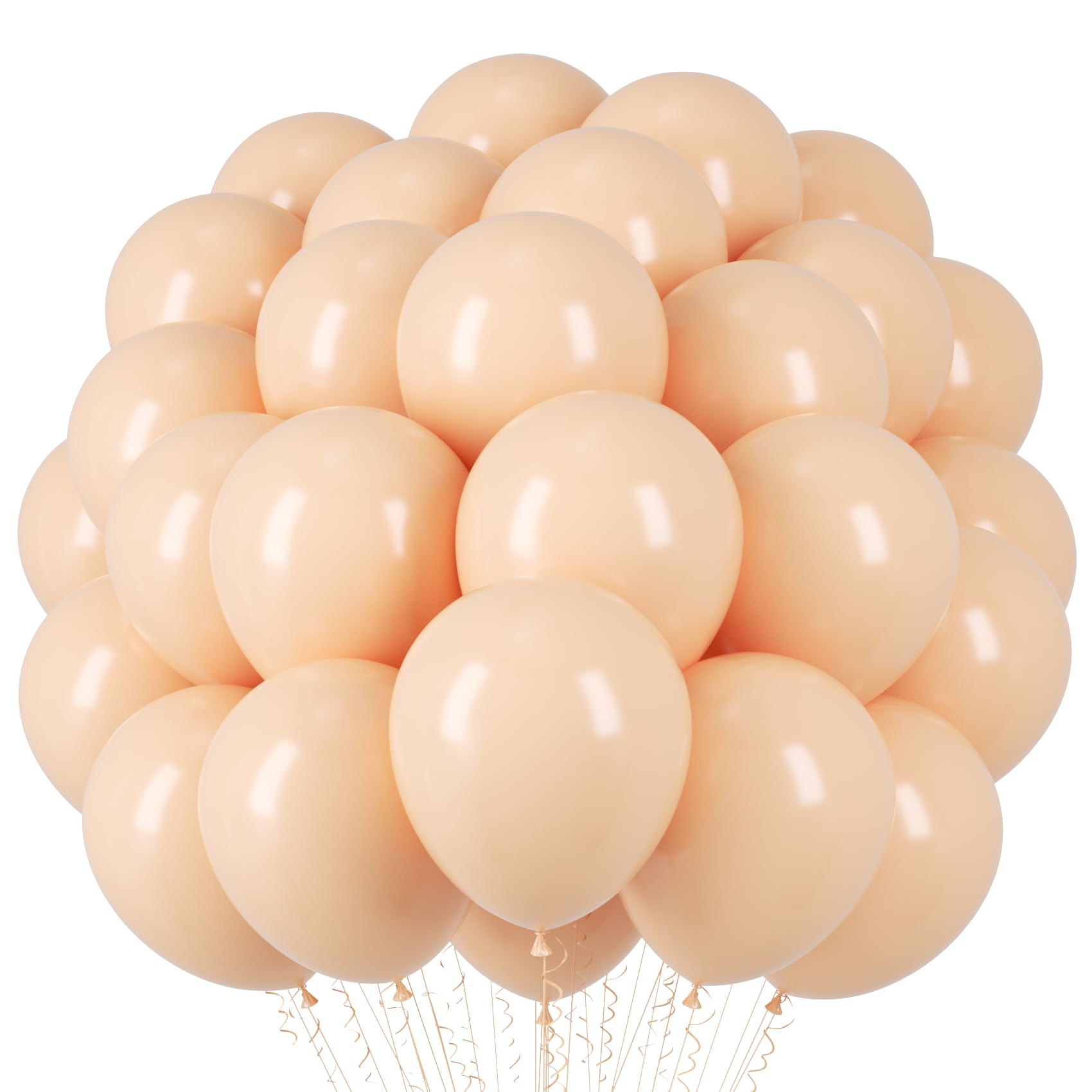 Amazon.com: Voircoloria Blush Balloons, 66pack 12inch Nude Latex Party ...