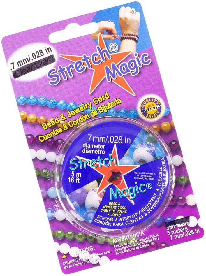 Amazon.com: Pepperell Stretch Magic Bead Jewelry Elastic Cord String ...