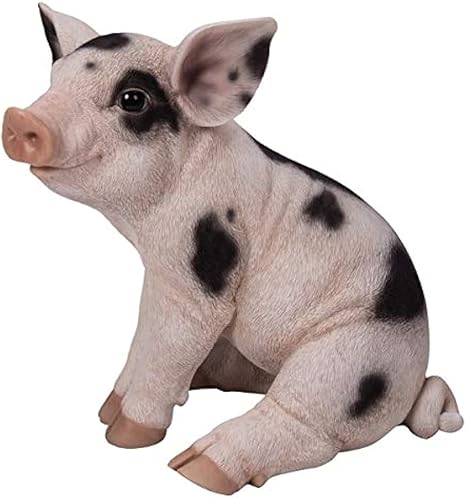 Amazon.com: Pacific Giftware PT Realistic Look Statue Farm Baby Pig ...