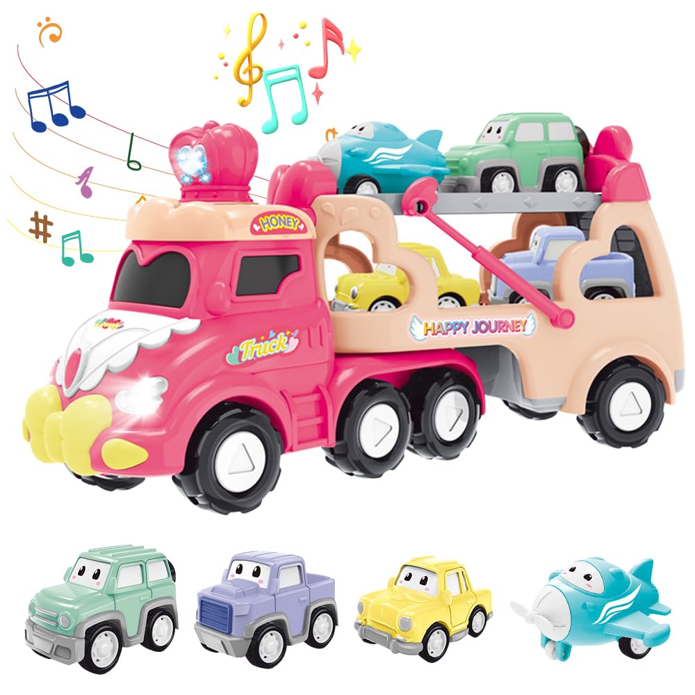 Dajili 5 In 1 Carrier Truck Toys Cartoon Transport Cars | Desertcart INDIA