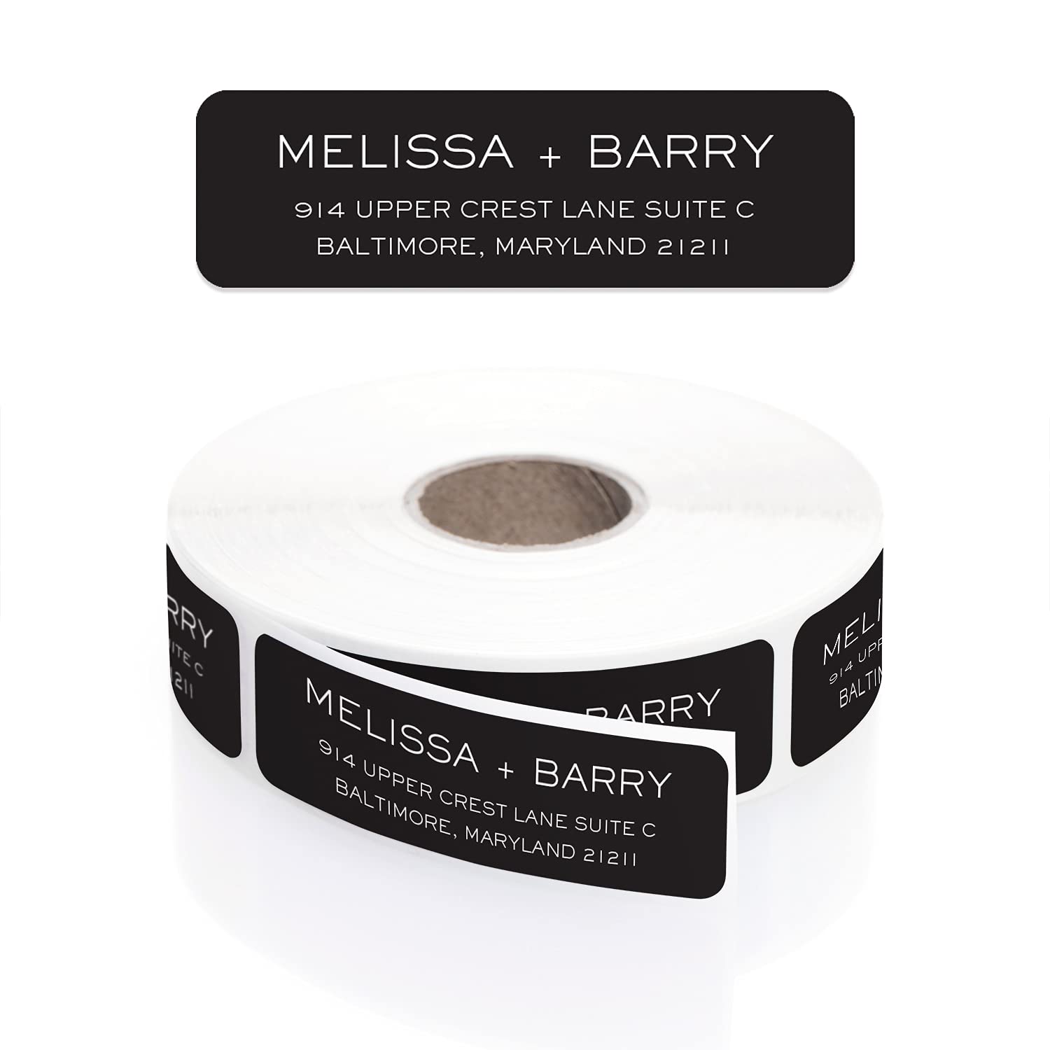 Personalized Address Labels Roll Pastel Rainbow Standard Rolled Return