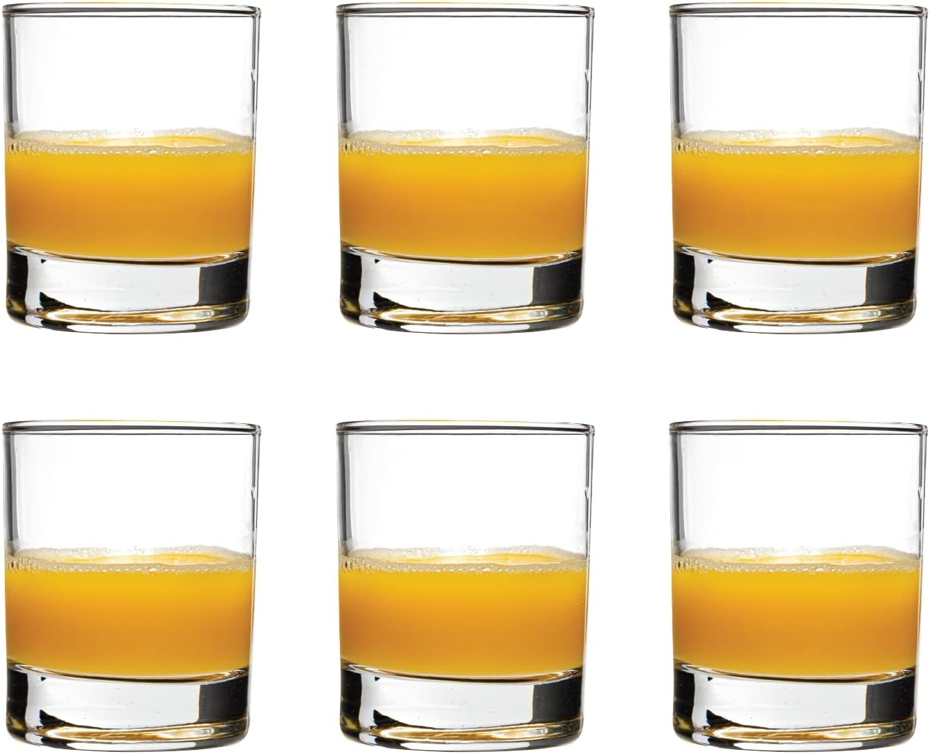 Amazon.com | SOUL ONE 5 oz Small Juice Glasses, Set of 6, Stackable ...