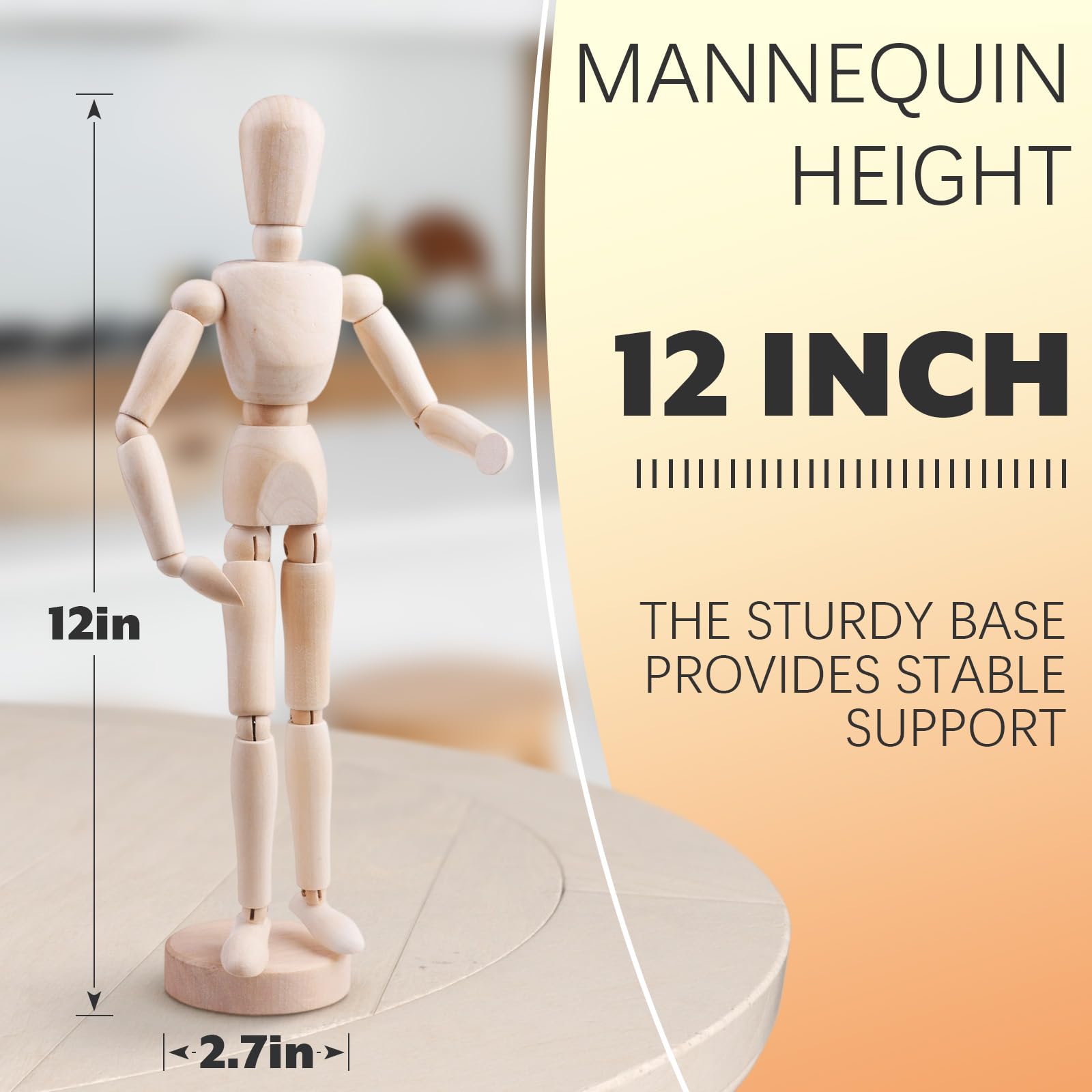 Snapklik.com : Cosmos 12" Wooden Articulated Figure Manikin Articulated ...