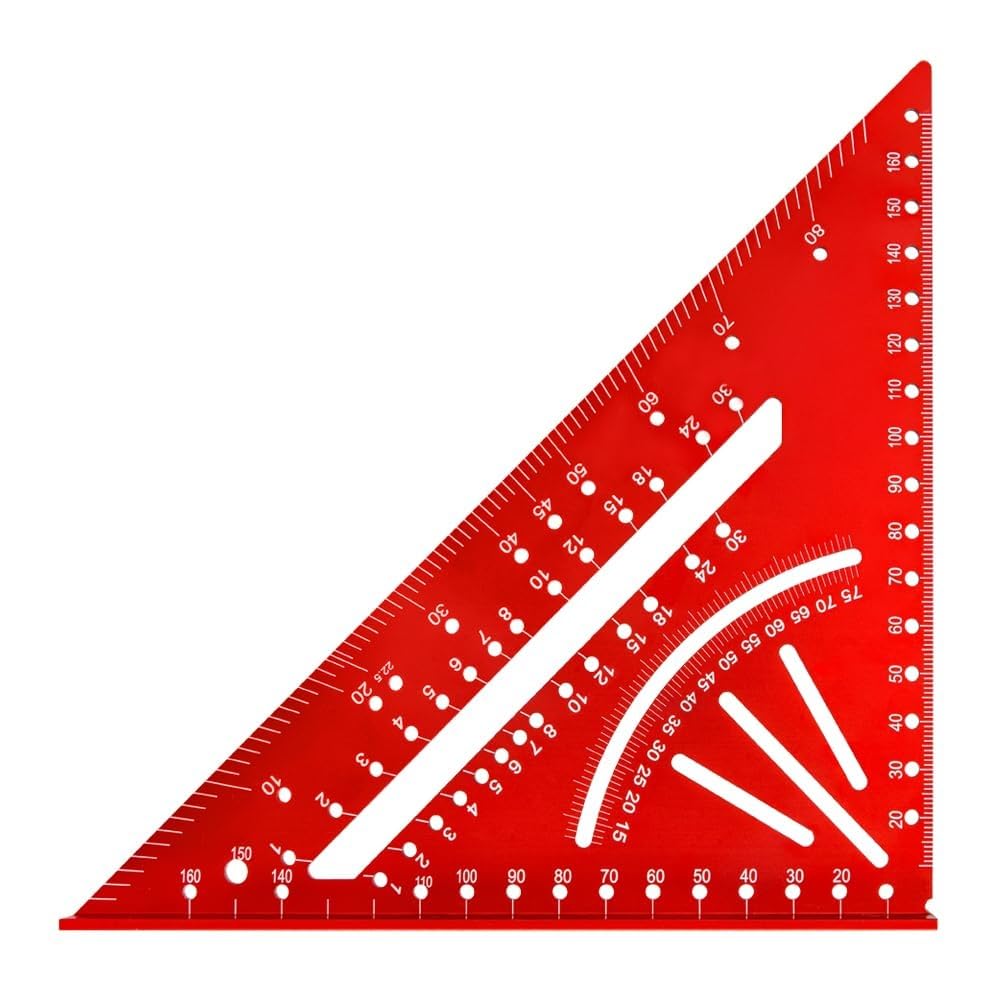 7 Inch Speed Square, Lightweight T Square for Carpenter, Woodworking ...