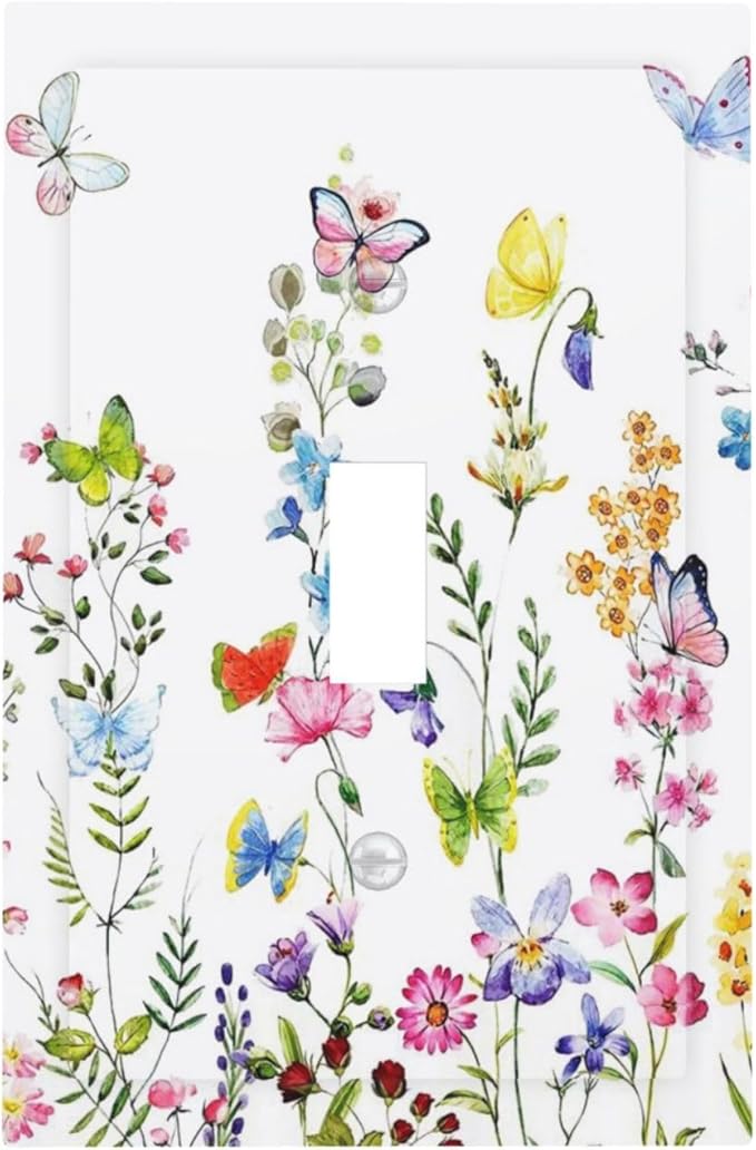 Decorative 1 Gang Single Toggle Light Switch Wall Plate Cover Vintage ...