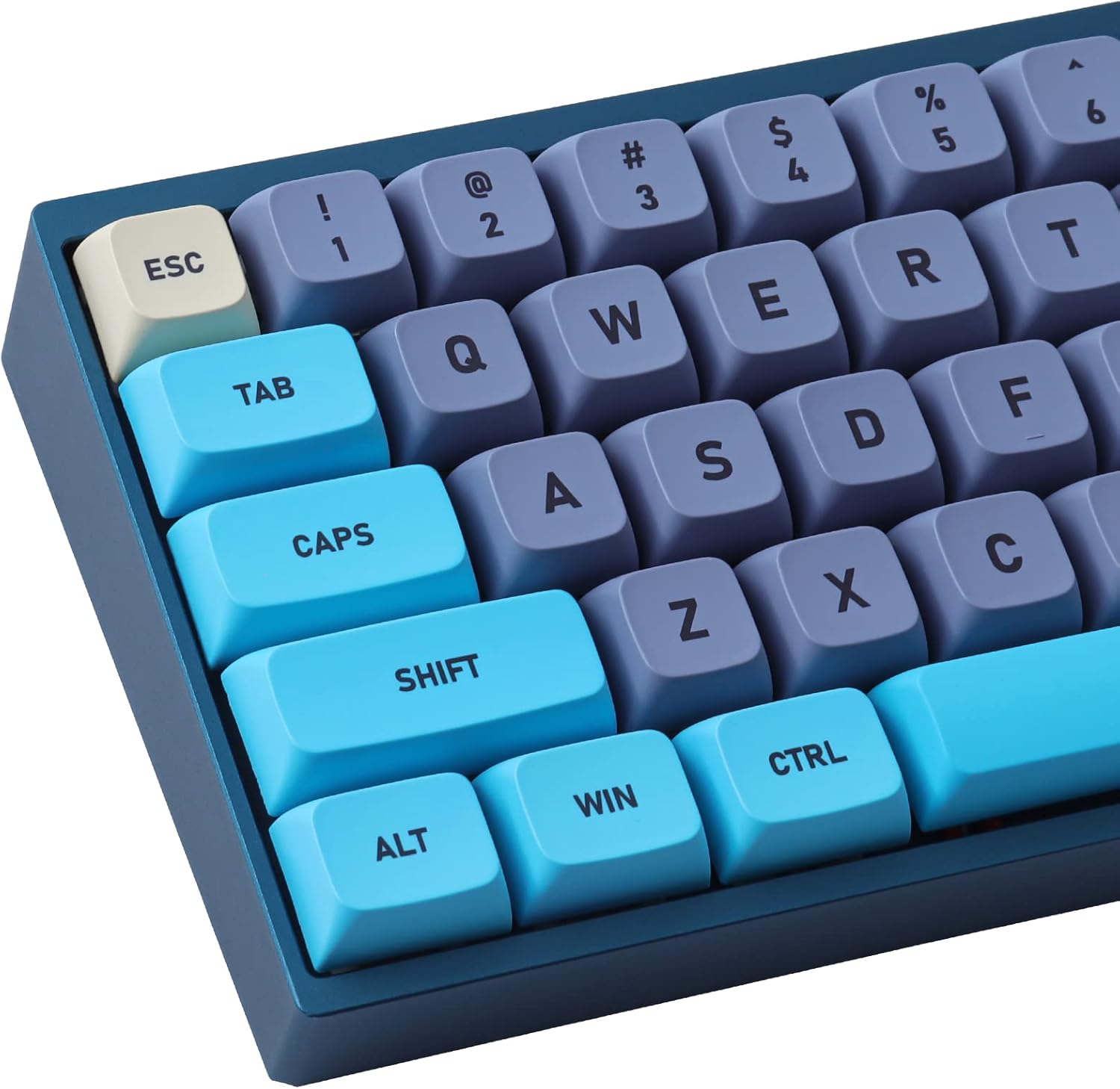 Wunzkii PBT Keycaps 133 Keys Blue Cat Keycaps Dye-Sublimation XDA ...