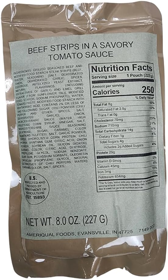 Amazon.com: Military Outdoor Clothing MRE(Meal-Ready-to-Eat) Entree ...