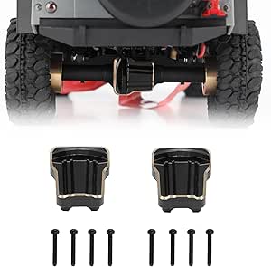 Amazon.com: TRX4M Brass Diff Cover 2PCS 24g Front and Rear Axle Cover ...