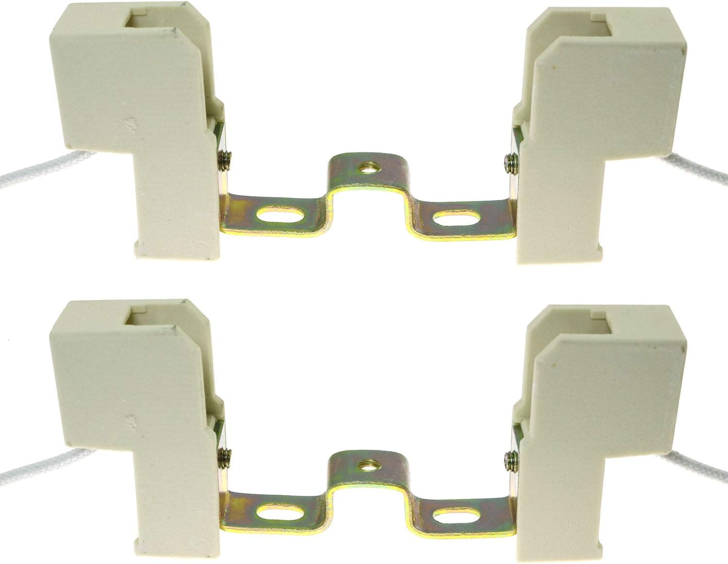 Magic&shell 2PCS 78mm R7S Ceramics Lamp Base Socket Lamp Holder ...