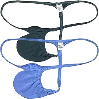 Jaxu Mens Grape Smugglers Solid Shiny String Thong Contoured Pouch ...