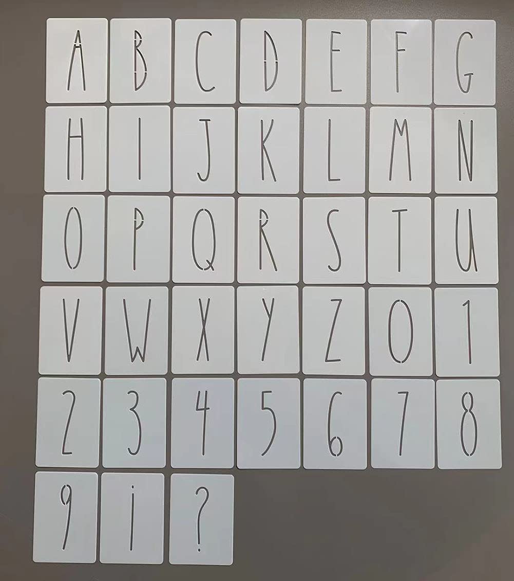 2 Inch Letter Stencils Rae Dunn Stencils Alphabet Stencils Letter ...