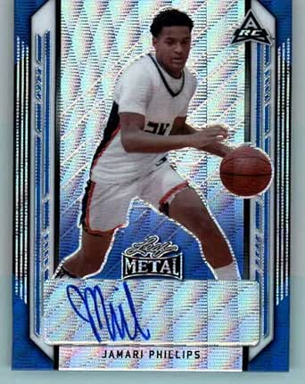 Amazon.com: 2021-22 Leaf Metal Wave Autograph Blue #BA-JP2 Jamari ...