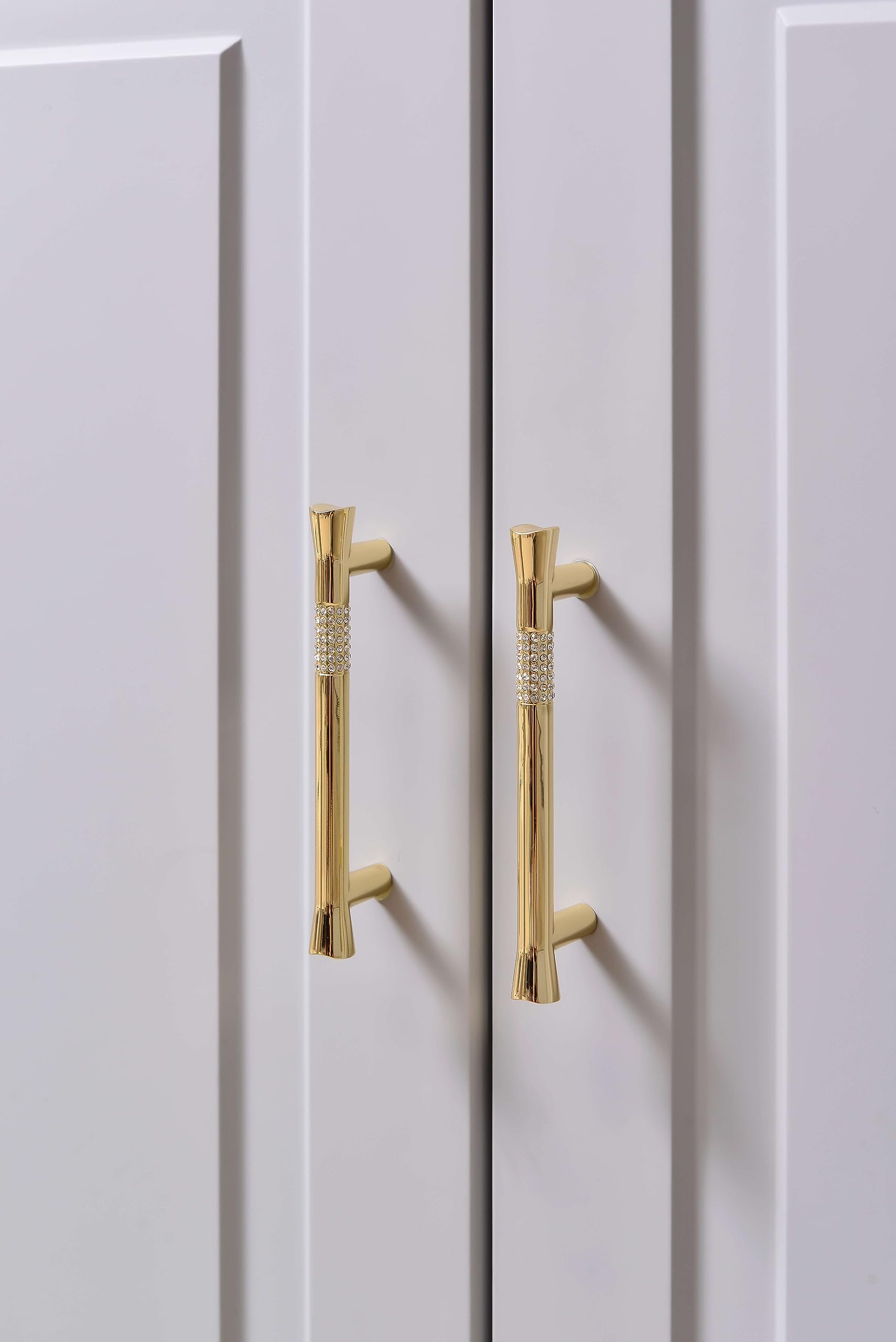 Golden Diamond Drawer Handles, 10-Pack, (96 mm/ 3-3/4 inch Hole spacing ...