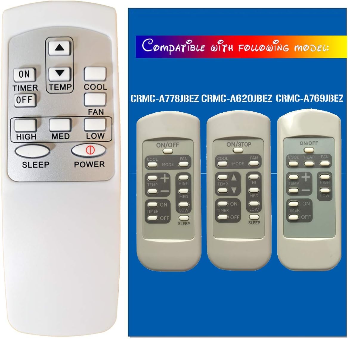 Amazon.com: Replacement for GE Window Air Conditioner Remote Control ...