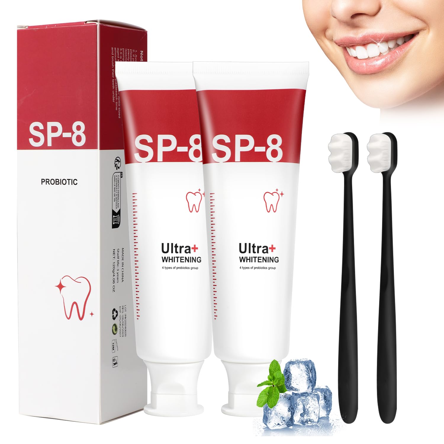 Sp 8 Ultra Whitening Toothpaste Sp8 Probiotic Brightening Toothpaste Sp ...
