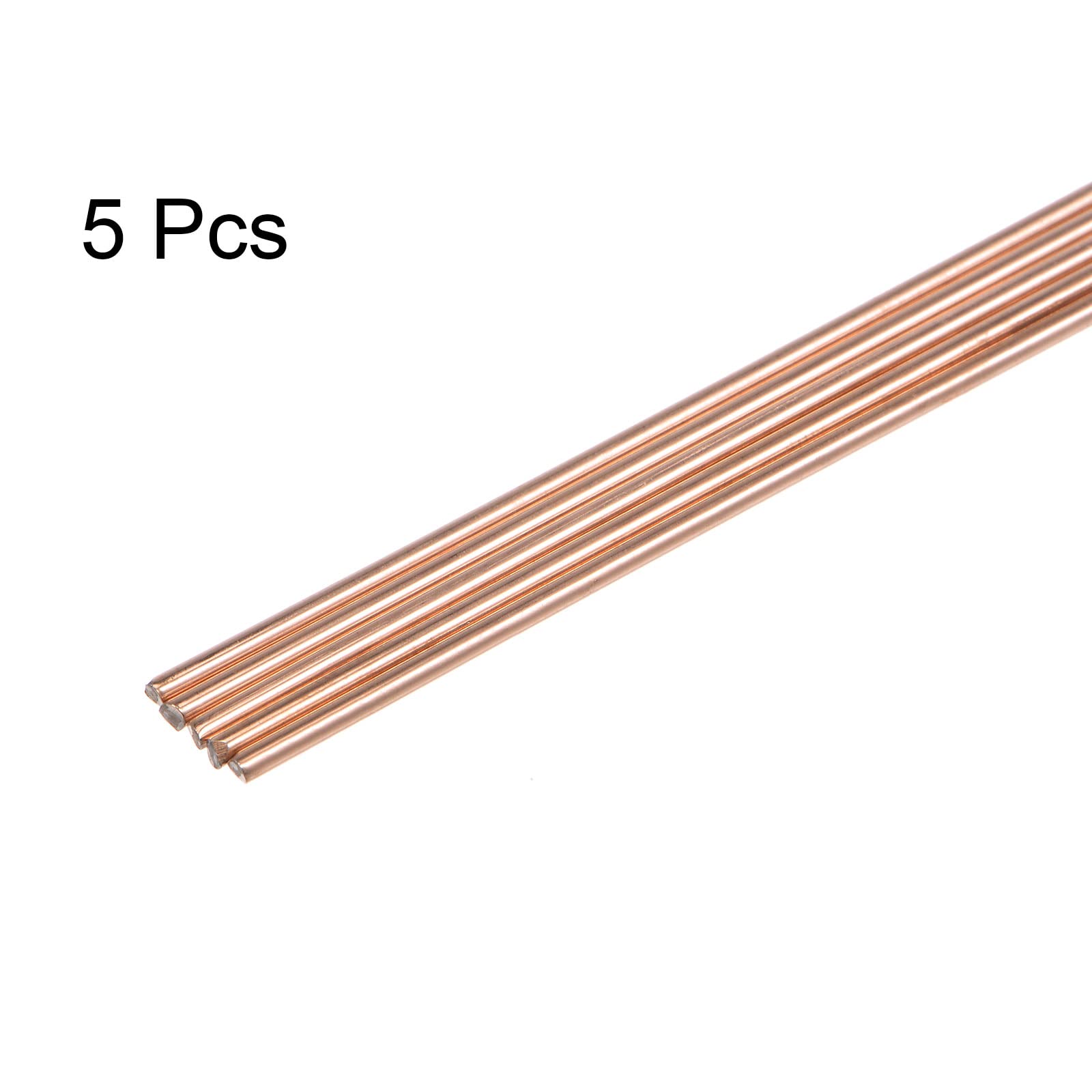 HARFINGTON 5Pcs Copper Brazing Rods 19"x1/10" Round Phosphorus Copper ...