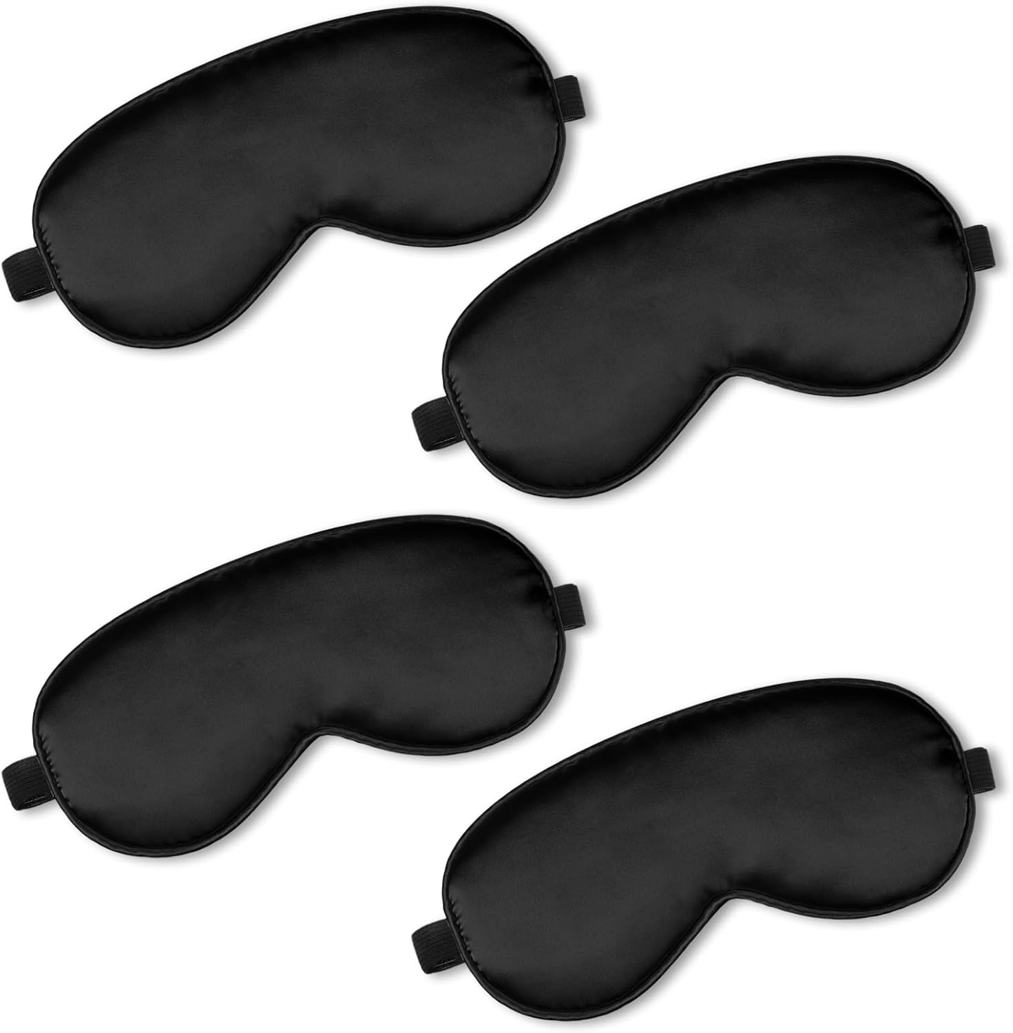 Amazon.com: BBTO 4 Silk Sleep Mask Smooth Soft Eye Mask Eye Mask with ...