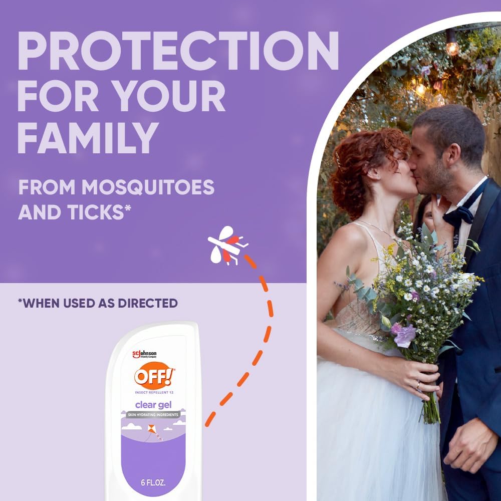 OFF! Clean Feel Insect Repellent Clear Gel with 20% Picaridin, Bug ...