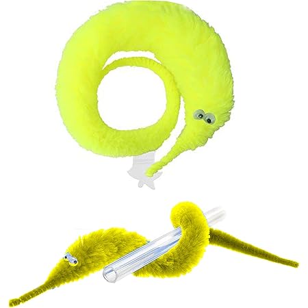 Pilikoll YouMen 12 Pcs Magic Worm Toys Worms on Strings Wiggly Worm ...