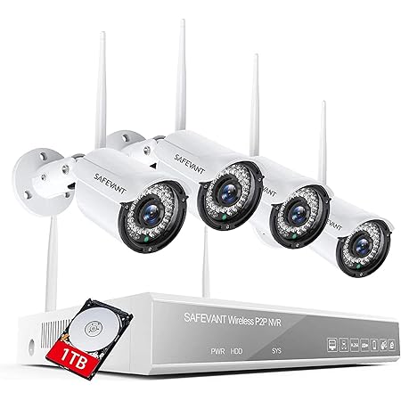 Amazon.com : 1080P Wireless Security Camera System,SAFEVANT 8 Channel ...