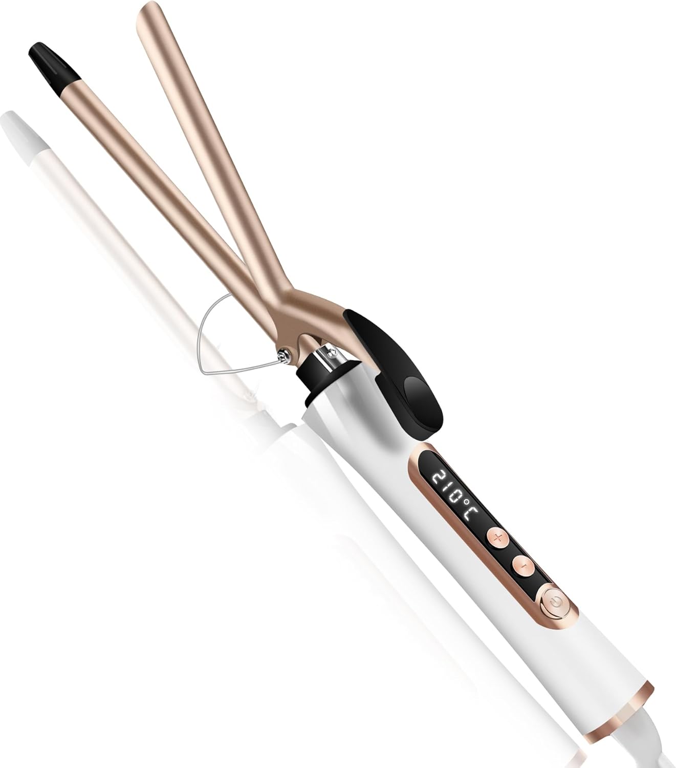 Curling Wand 9mm, 3/8 Inch Thin Curling Tongs Iron, LCD Display 11 Heat ...